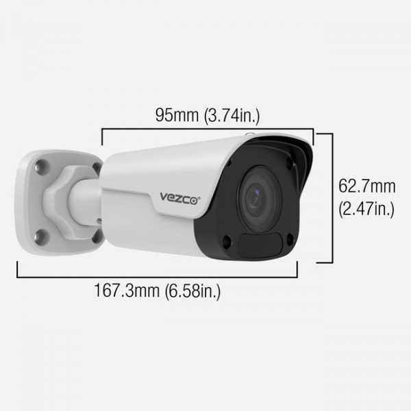 8MP HD Intelligent LighterHunter IR VF Bullet Network Camera - VEZCO CCTV