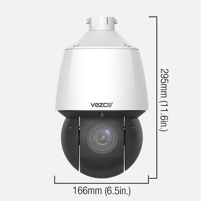4MP 25x Lighthunter Network PTZ Dome Camera - VEZCO CCTV